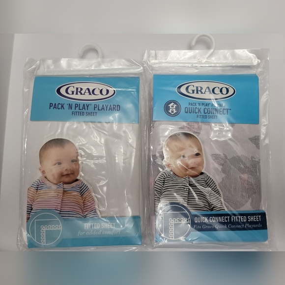 Graco | Bedding | 2 Graco Pack Play Sheets | Poshmark